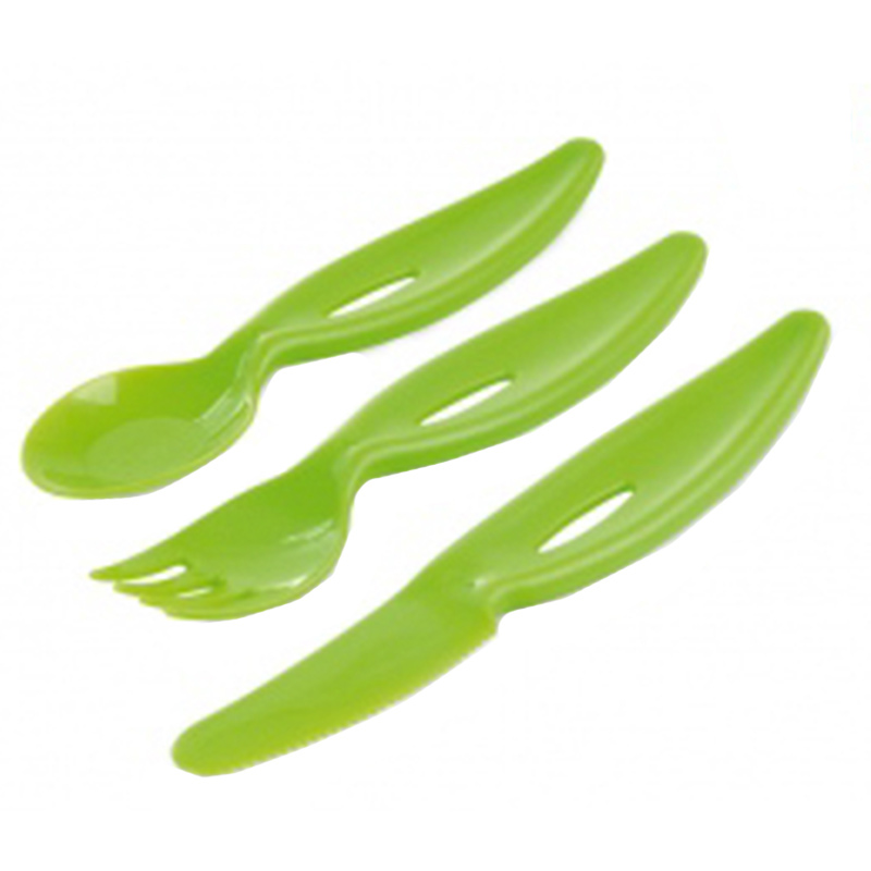 Canpol Cutlery Set Fork Knife Spoon Green Buy At Best Price From Mumzworld 