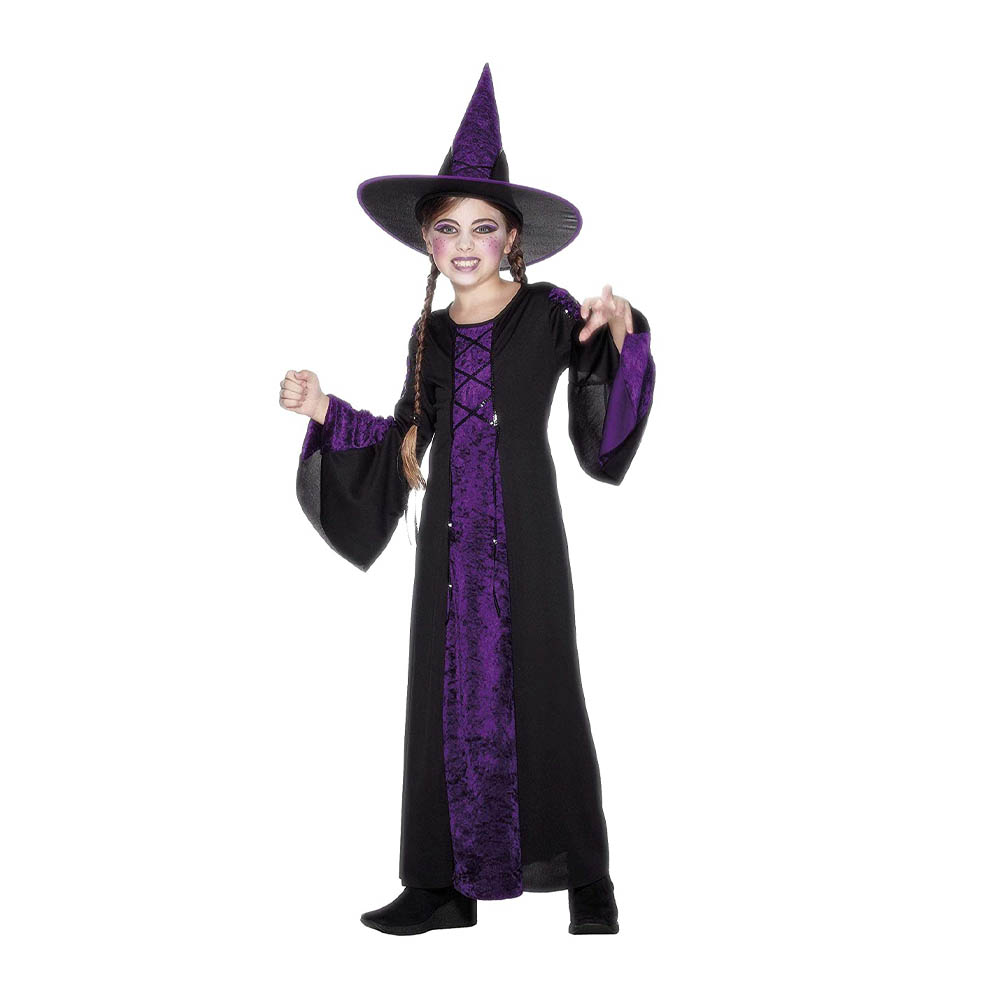 Smiffys - Bewitched Costume w/Hat - Purple